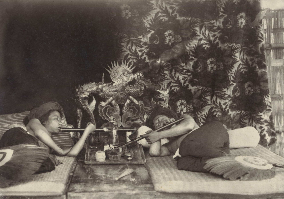 Rare vintage photos of opium dens around the world